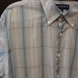 Austin Reed | Shirts | Austin Reed London Green Plaid Dress Shirt Xl ...